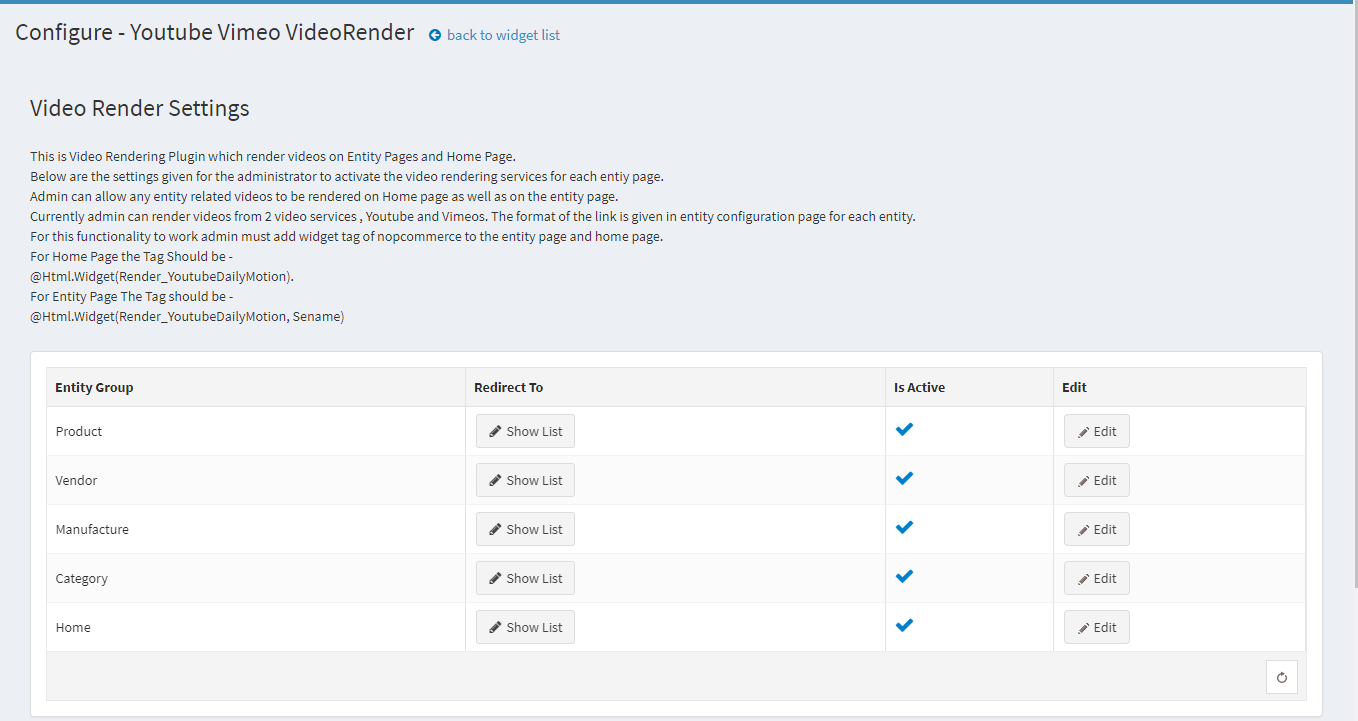 Youtube & Vimeo Video Render| NopCommerce Plugins and Modules for Your ...